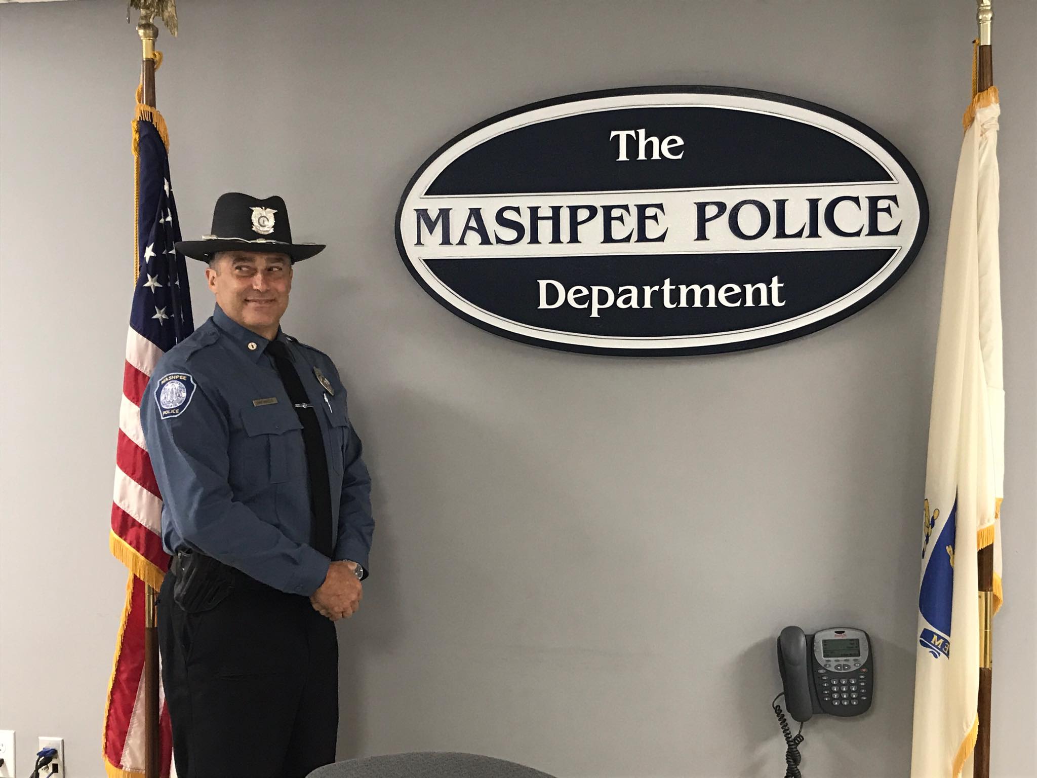 Mashpee Police Captain John Santangelo retires
