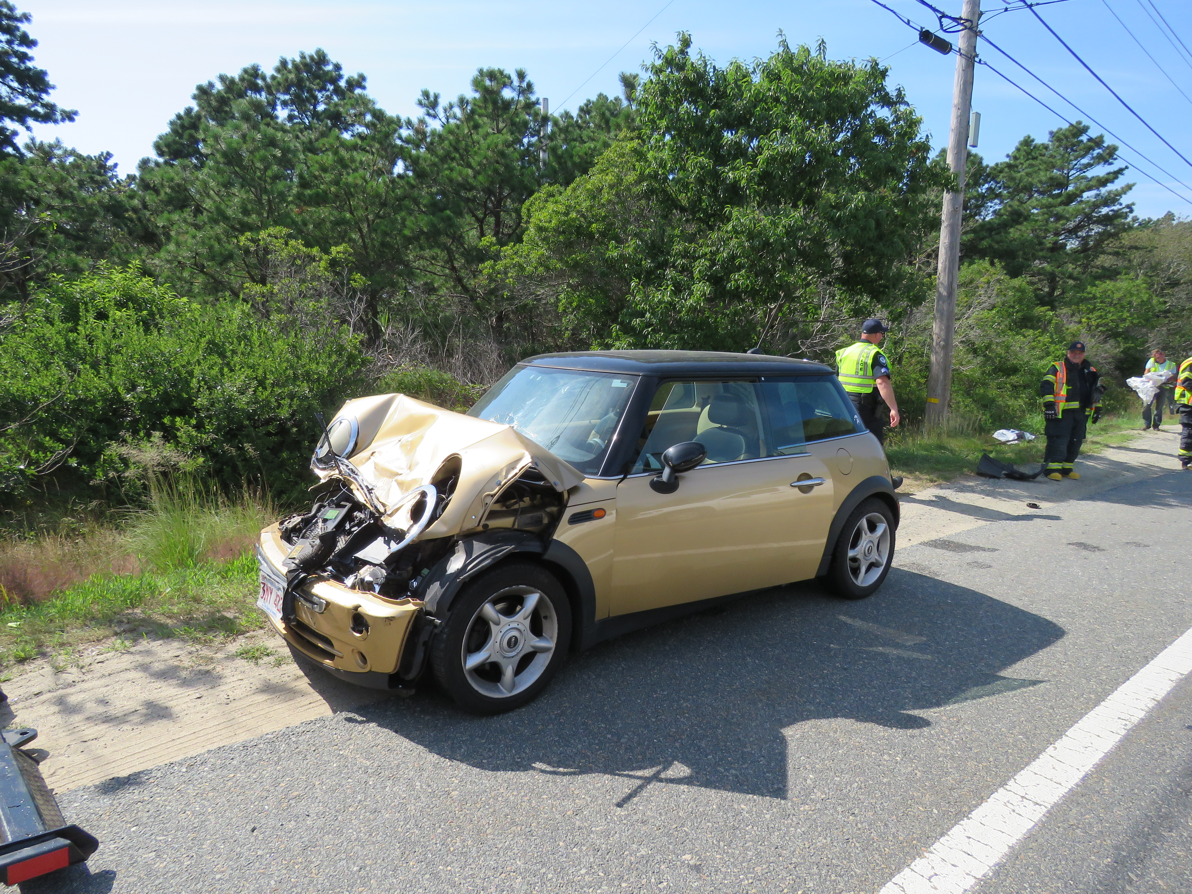 Two injured in Truro crash