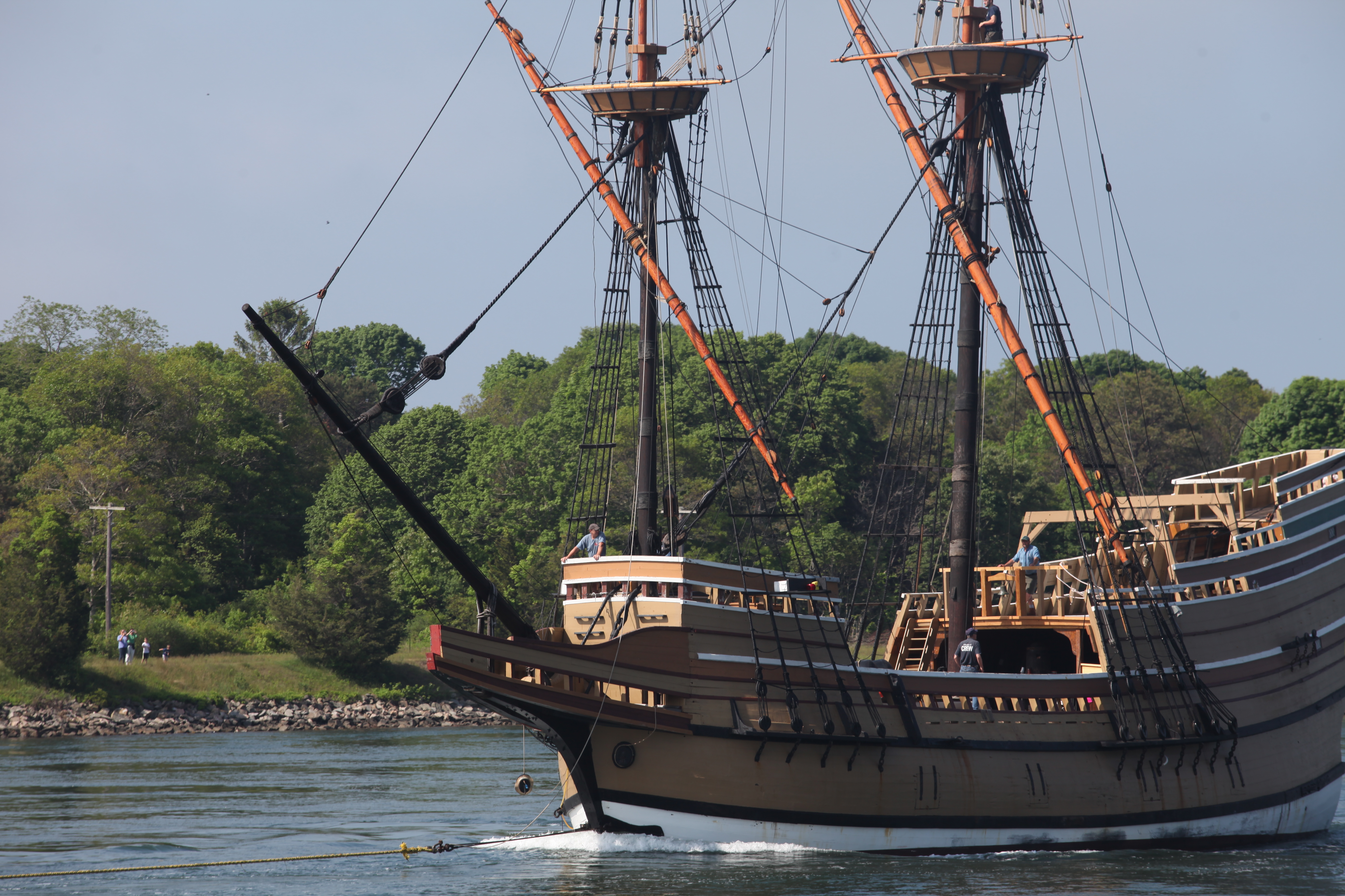 Mayflower II Departs Plymouth for 30-Month Restoration - CapeCod.com