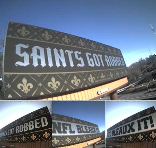 'NFL Bleaux it': Billboards Protest Missed Call in NFC Game - CapeCod.com