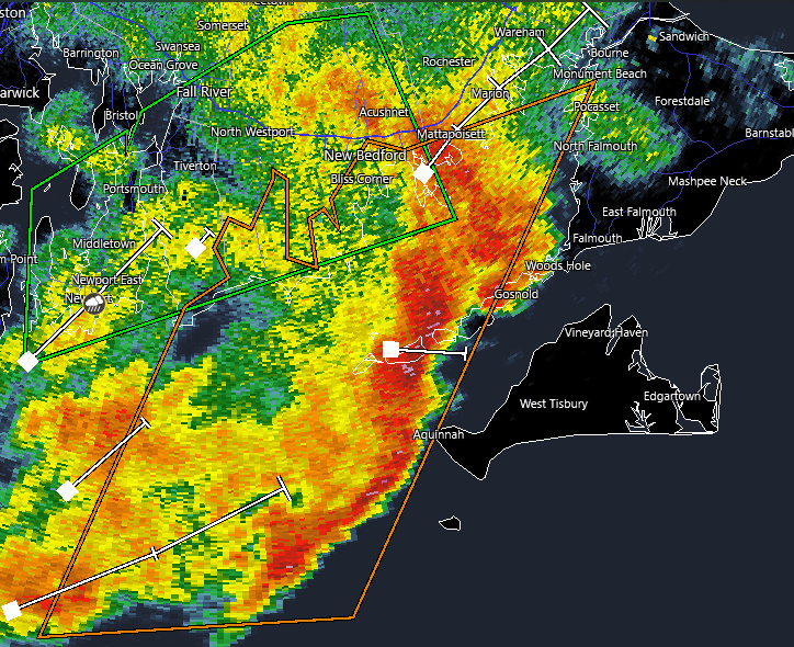 Area of strong thunderstorms bring some flooding to Cape Cod - CapeCod.com