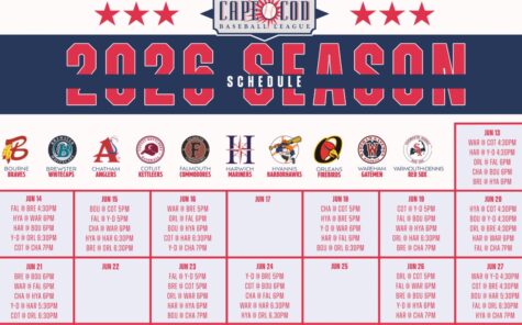 Cape Cod League releases 2026 schedule; Harwich hosting All-Star Game