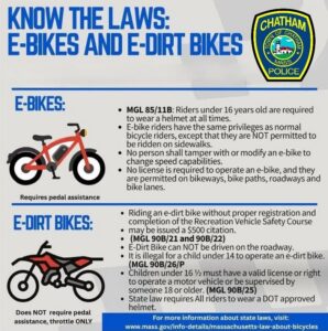 Chatham Police issue statement on difference between electric dirt ...