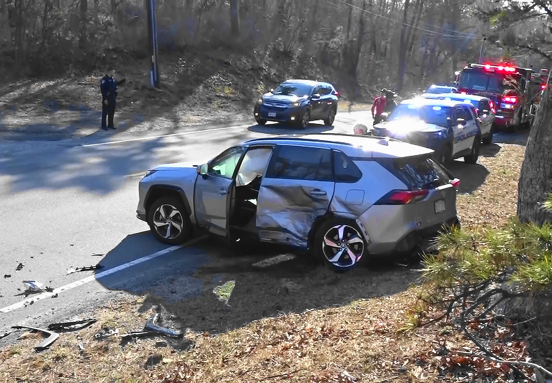 Video: Two Toyota Rav4s collide in Harwich