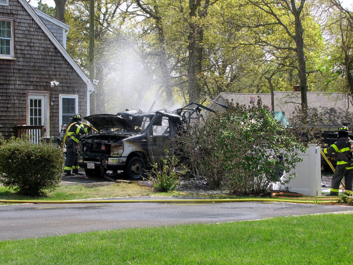 Box truck fire prompts evacuation in Hyannis neighborhood