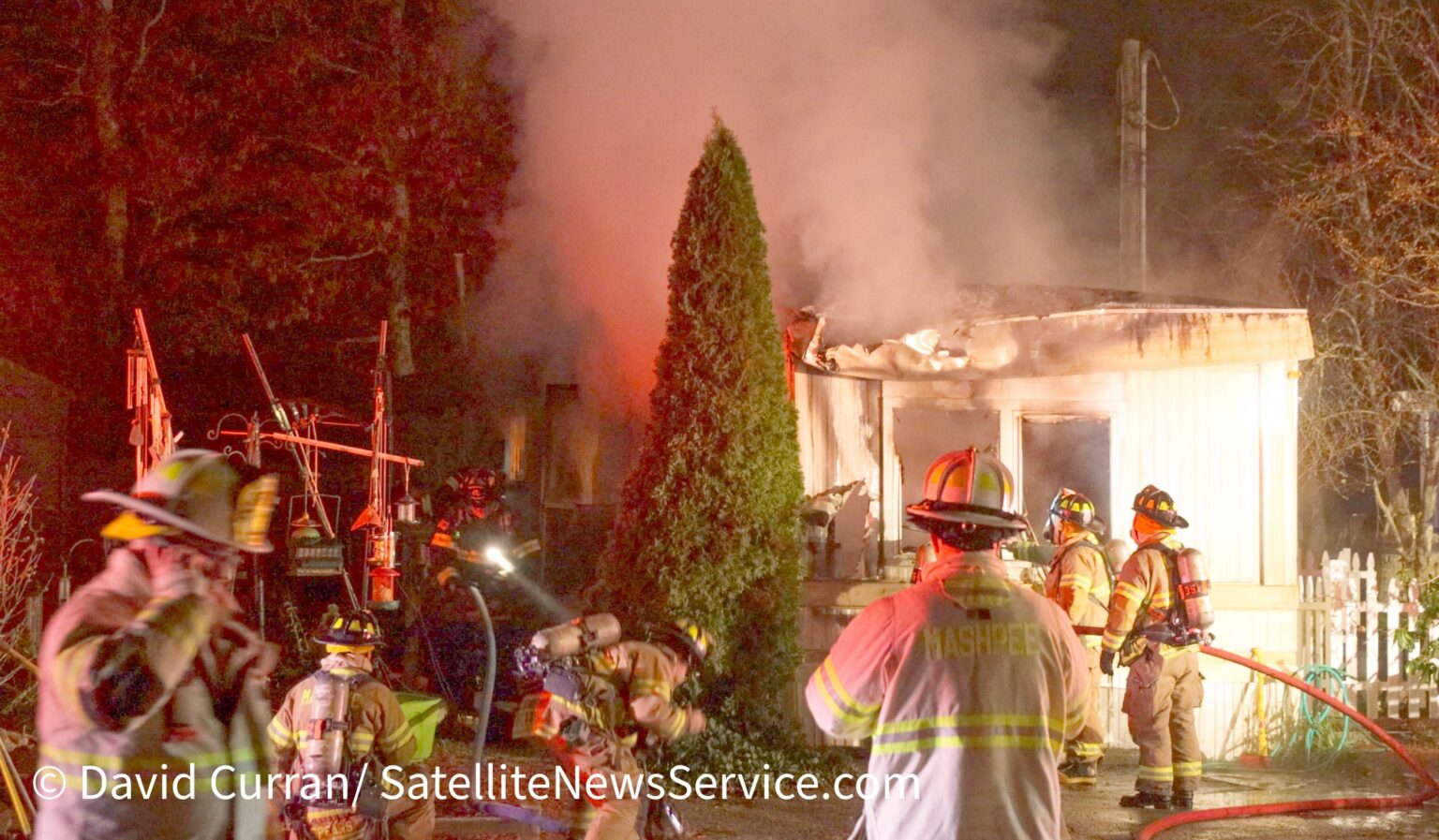 Updated: One person killed in overnight Mashpee mobile home fire
