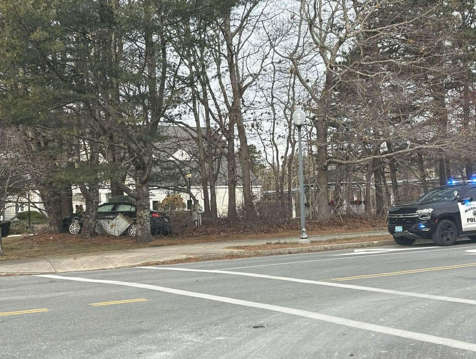 Vehicle allegedly fails to stop for police, crashes in Mashpee ...