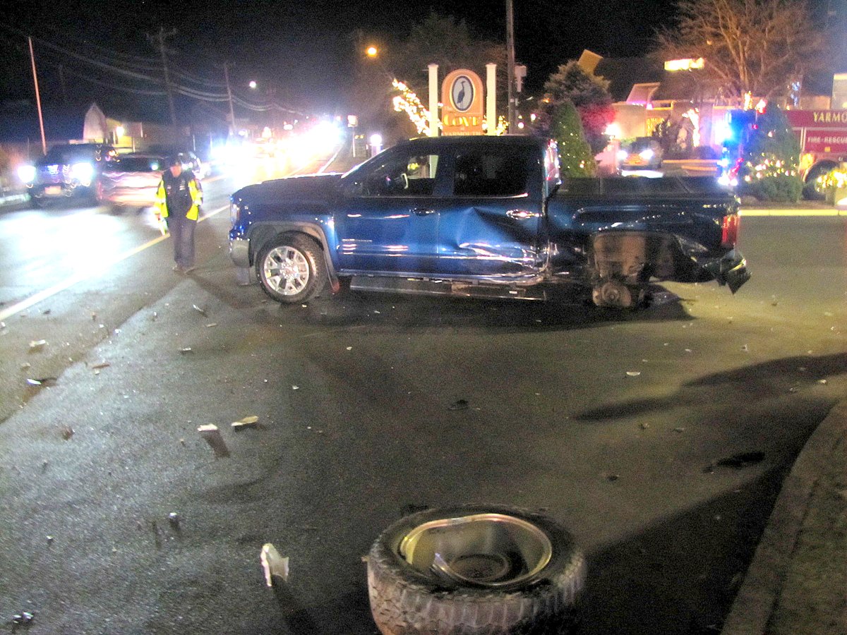 Two vehicles collide sending car into tree in Yarmouth - CapeCod.com