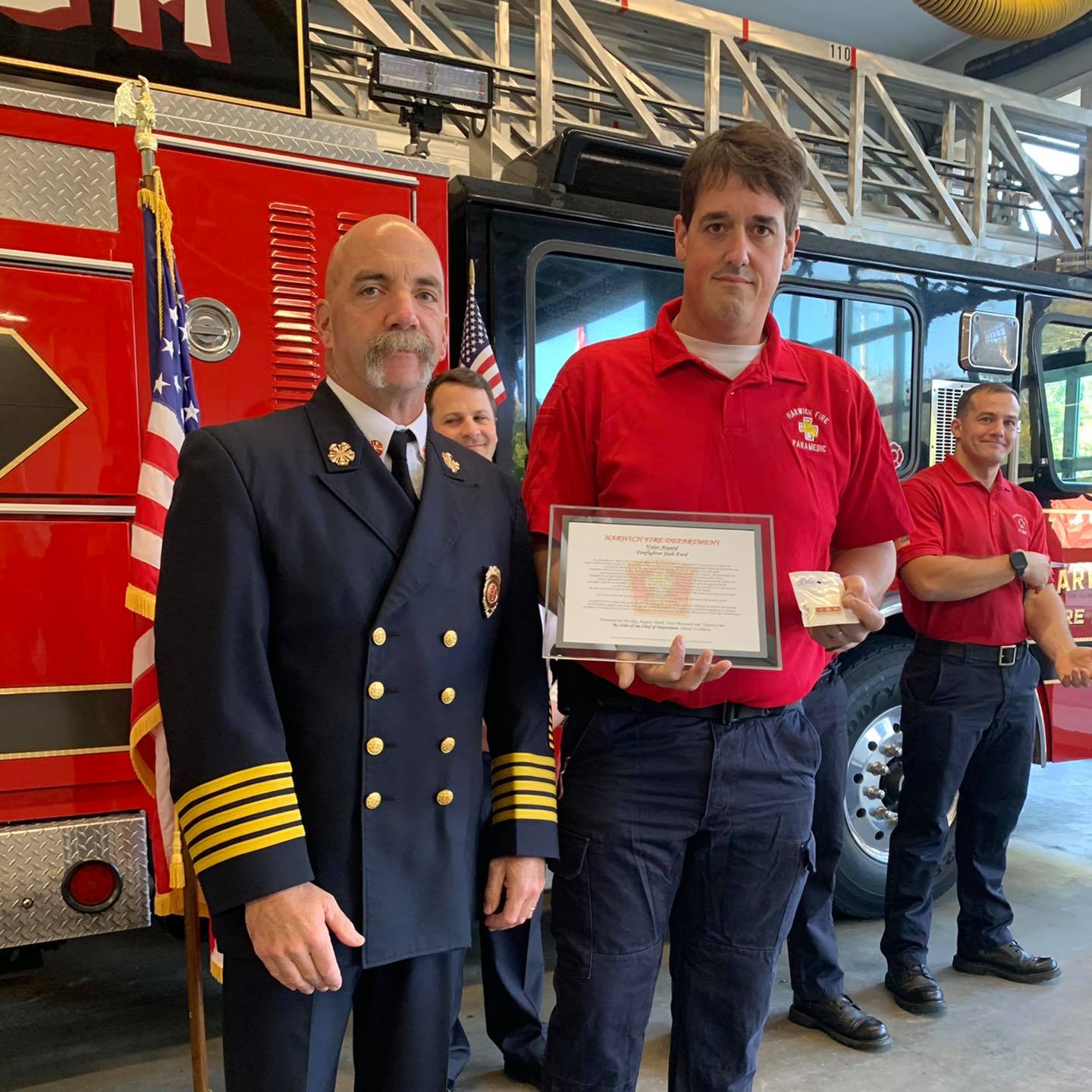 Harwich Fire swears in new firefighter, honors two others for years of ...