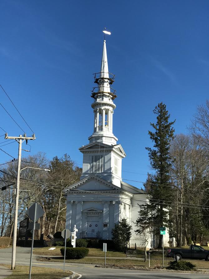 Cell Tower Construction Underway in Historic Sandwich Church Steeple ...